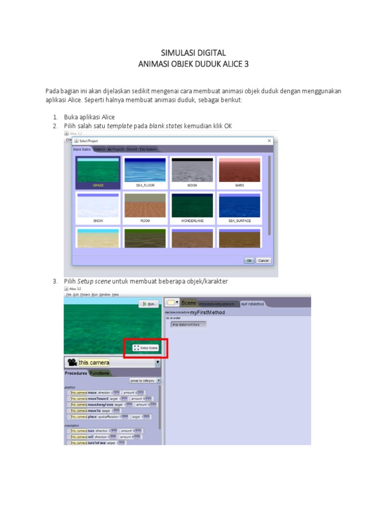 Modul Simdig - Object Duduk - ALICE 3 | PDF