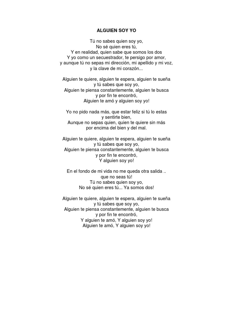 Alguien Soy Yo, Por Si No Lo Recuerdas | PDF | Ocio