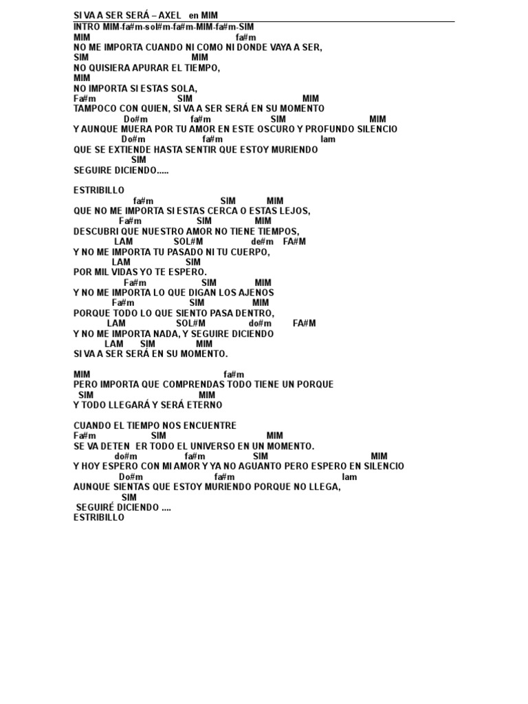 Si Va A Ser Será | PDF