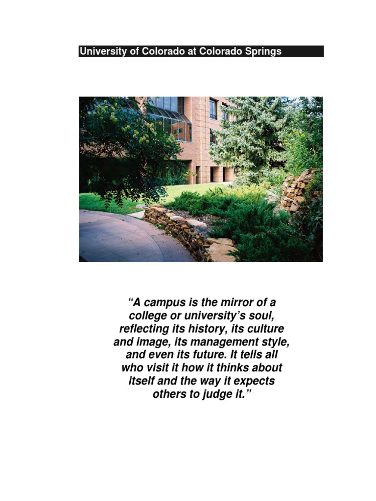 UCCS Campus Design Guidelines | PDF | Street | Landscape