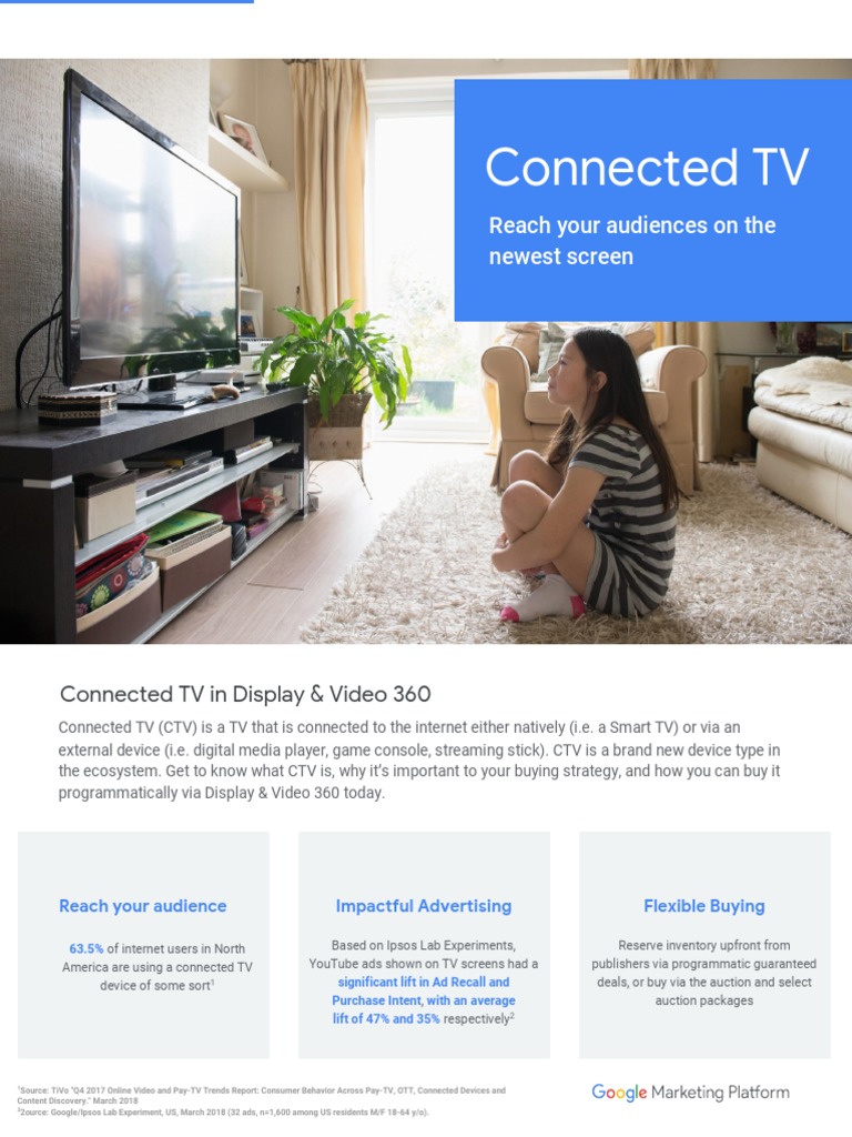 Connected TV Buying in DV360 Best Practices | PDF | Television ...