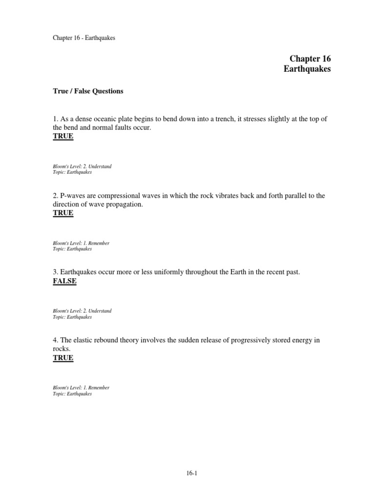 Chap 016 | PDF | Earthquakes | Moment Magnitude Scale