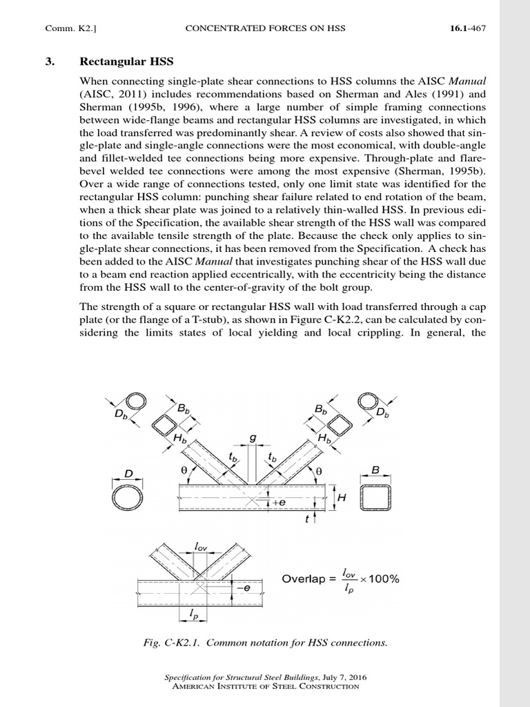 HSS Connections | PDF