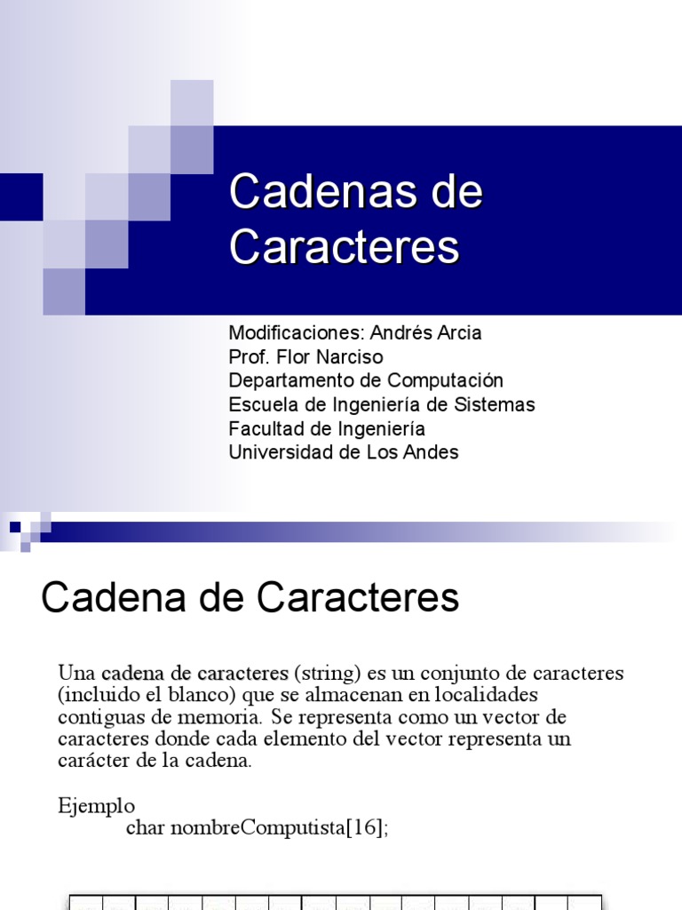 17-Cadenas-de-Caracteres-C | Cadena (informática) | Tipo de datos