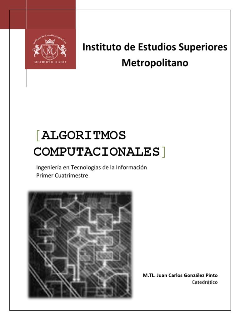 Antologia - Algoritmos Computacionales 1 ITI | PDF | Lenguaje de programación | Programación de ...