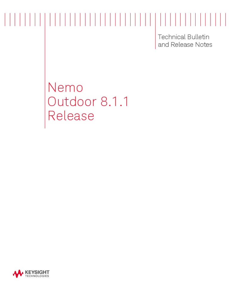 Nemo Outdoor 8.1.1 Release Note | PDF | Android (Operating System) | Telecommunications