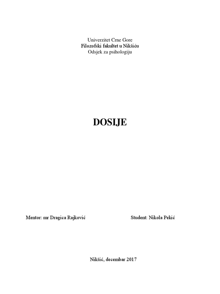 Dosije | PDF
