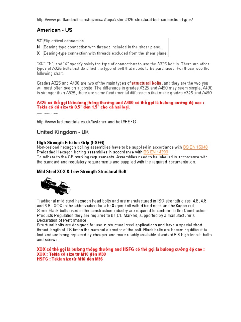 Bolts Symbol (UK & US) | PDF | Screw | Metals
