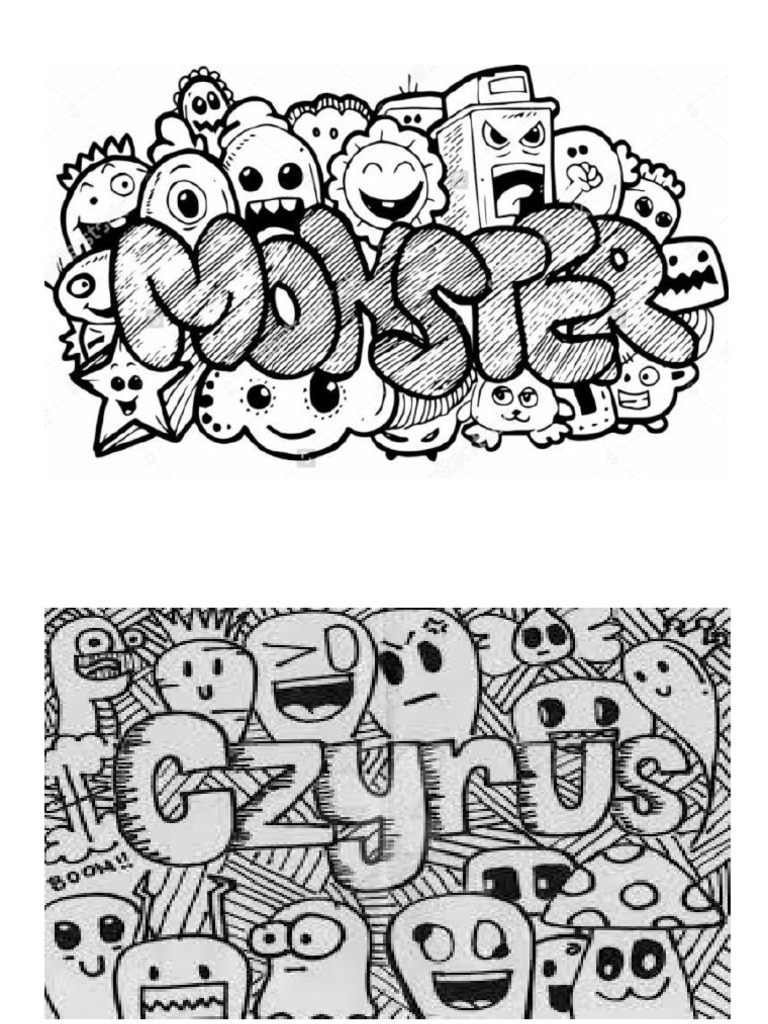 Contoh Huruf Doodle | PDF
