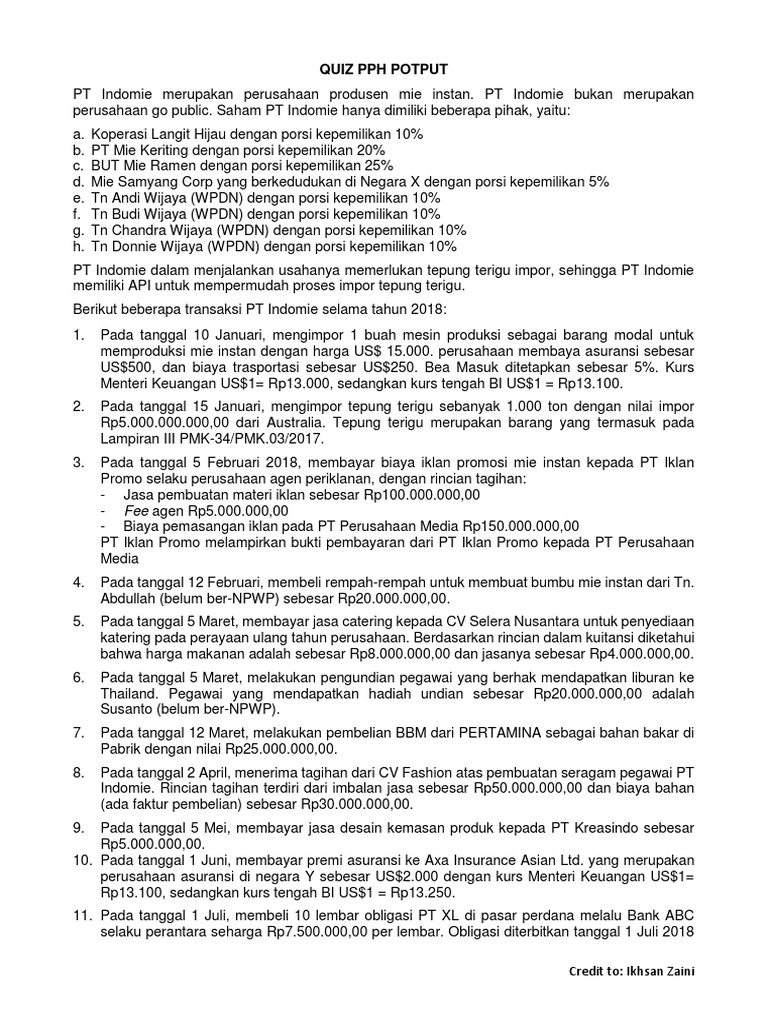 B. Quiz PPH PotPut | PDF