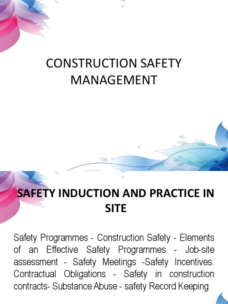 Construction Safety Program Essentials | PDF | Occupational Safety And ...