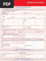 LIC Policy Address Change Application | PDF