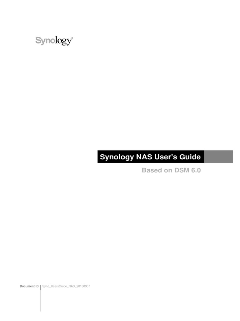 Syno UsersGuide NAServer | PDF | Solid State Drive | Computer Network