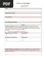 KTIP Lesson Plan Template | PDF | Lesson Plan | Educational Assessment
