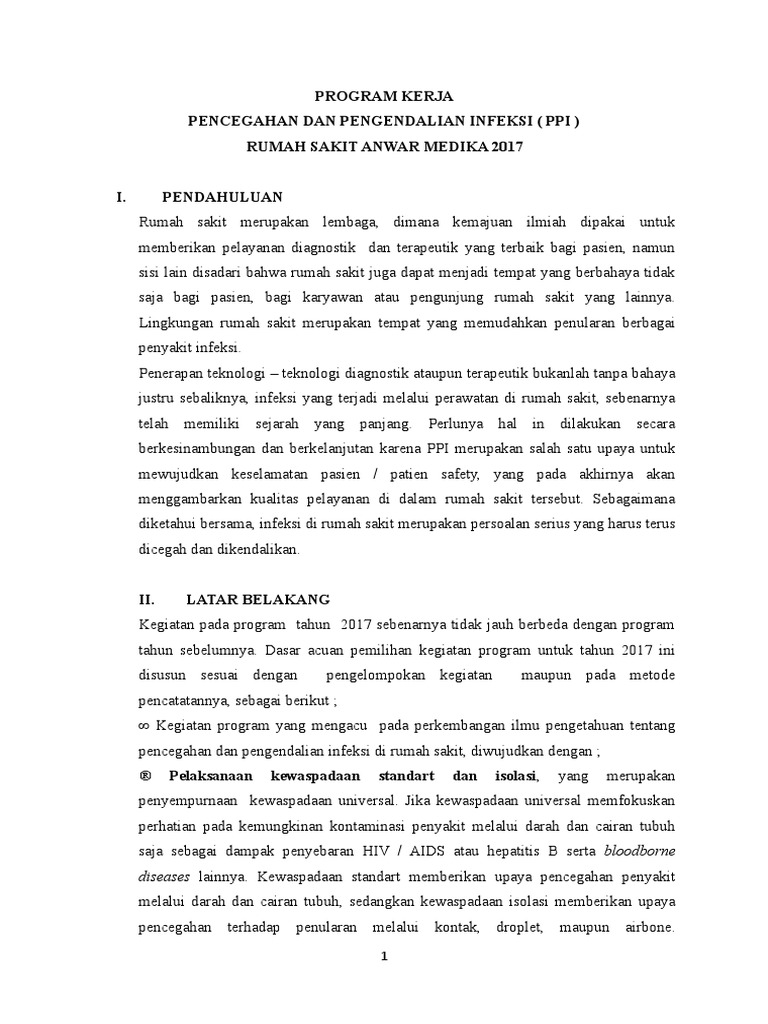 Program Kerja Ppi 2017 Fix | PDF