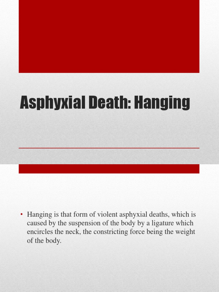 Asphyxial Death | PDF | Hanging | Common Carotid Artery