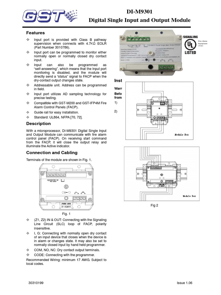 DI-M9301 Digital Single Input and Output Module | PDF | Switch | Relay