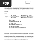 Ukuran Kebaikan Model R-Square & Adjusted R-Square | PDF | Metode ...