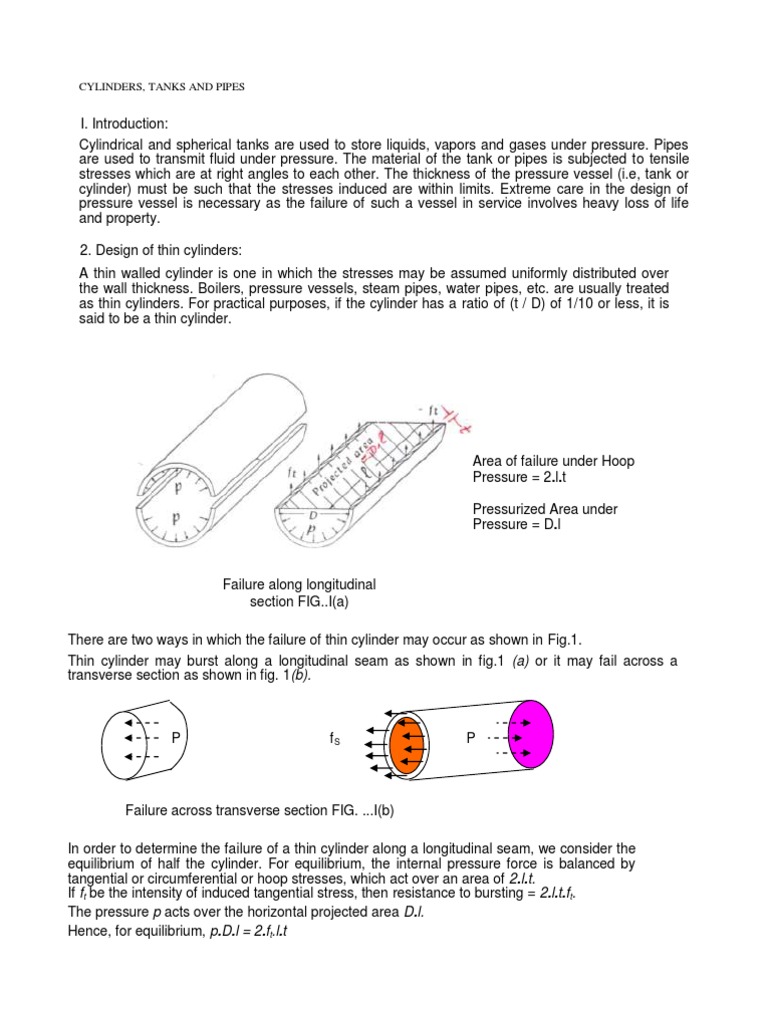 Pressuire Vessels | PDF | Pipe (Fluid Conveyance) | Stress (Mechanics)