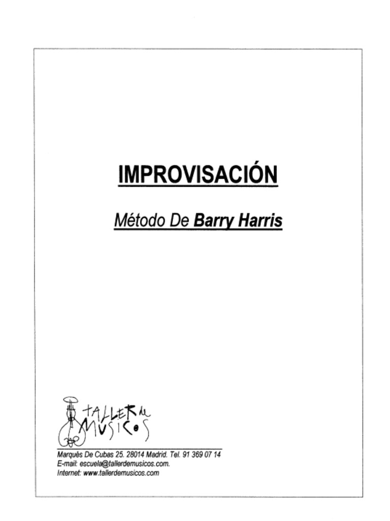 Barry Harris - Método de Improvisación (Be-Bop) PDF | PDF | Loisirs