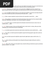 Anatomical Position Worksheet | PDF | Anatomical Terms Of Location ...
