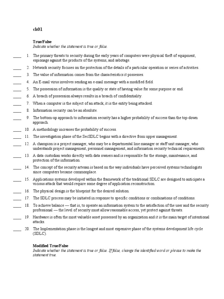01 | PDF | Information Security | Computer Security