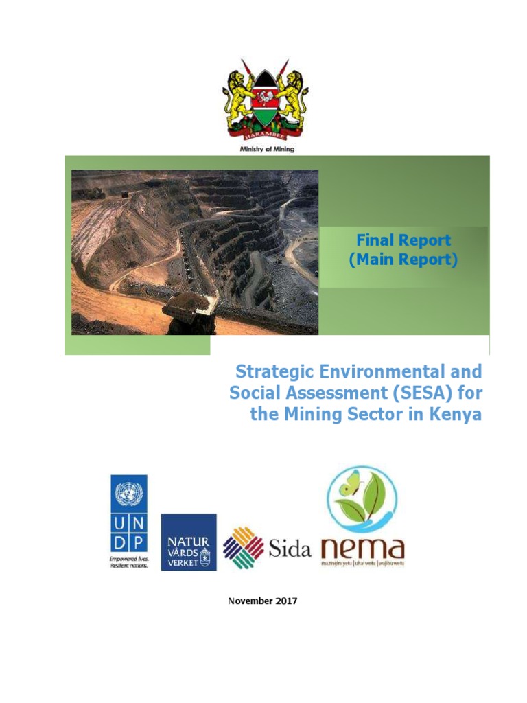 UNDP SESA For Mining Sector in Kenya - Revised Final Report Vol 1 (Nov ...
