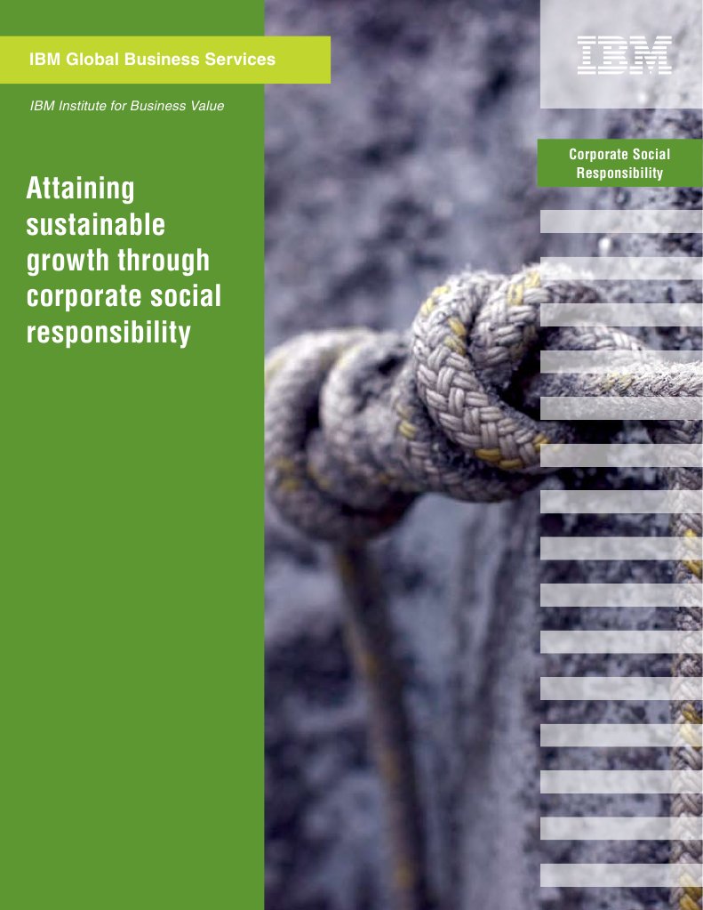 Ibm 2008 CSR Study | PDF