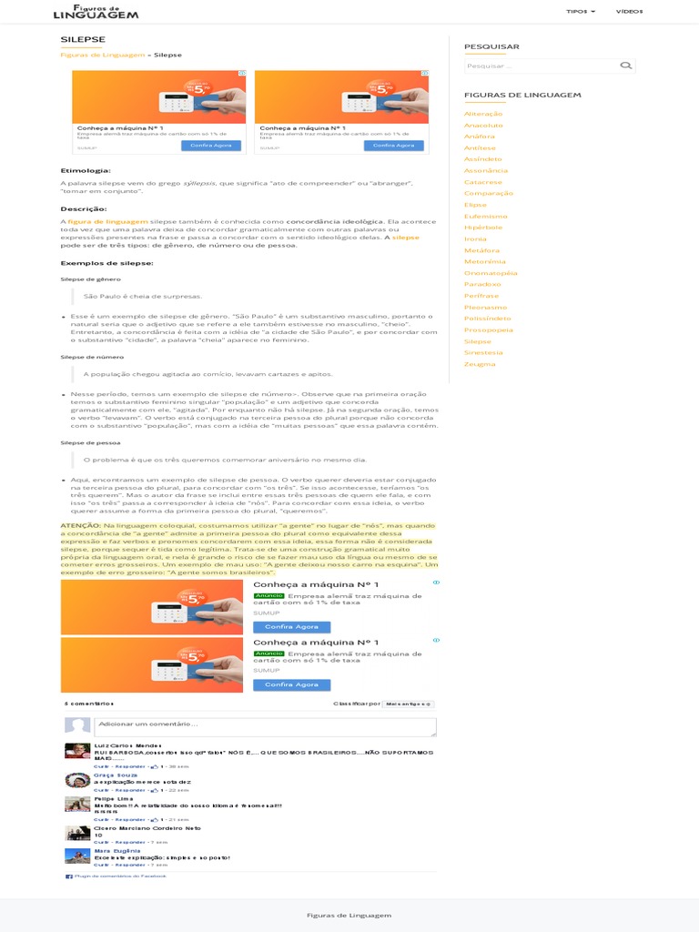 Silepse - Figuras de Linguagem | PDF | Pronome | Semiótica