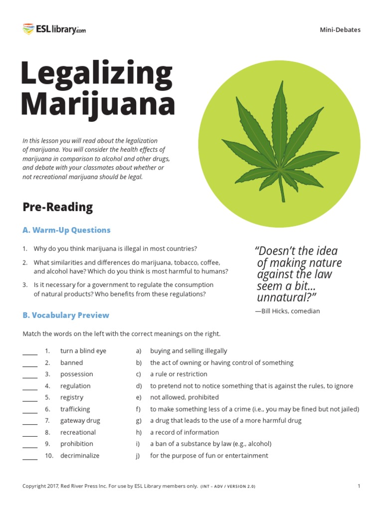 73 - Legalizing-Marijuana - US - Student DEBATE PDF | PDF | Cannabis ...