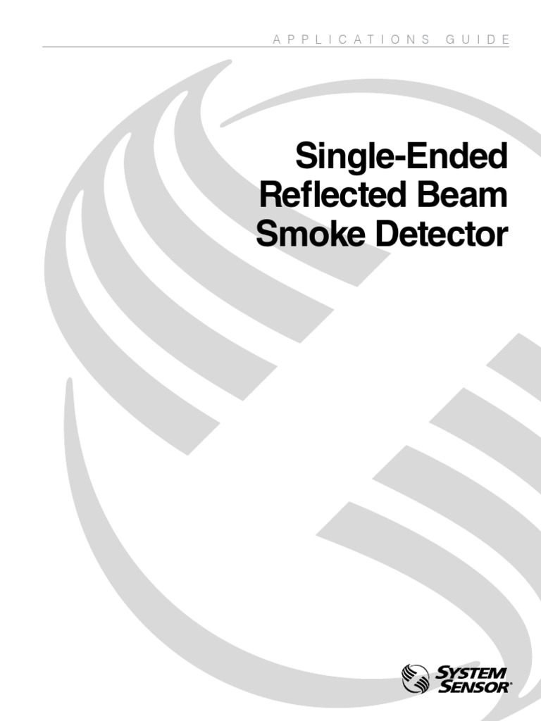 Single-Ended Reflected Beam Smoke Detector: Applications Guide | PDF