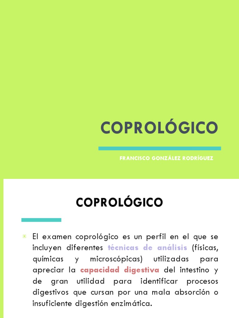 Análisis Coprológico Detallado | PDF | Heces | Digestión