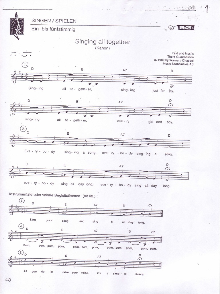 Singing | PDF