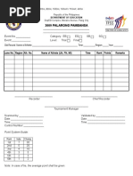 Score Sheet Badminton | PDF