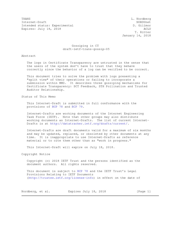Draft | PDF | Public Key Certificate | Http Cookie
