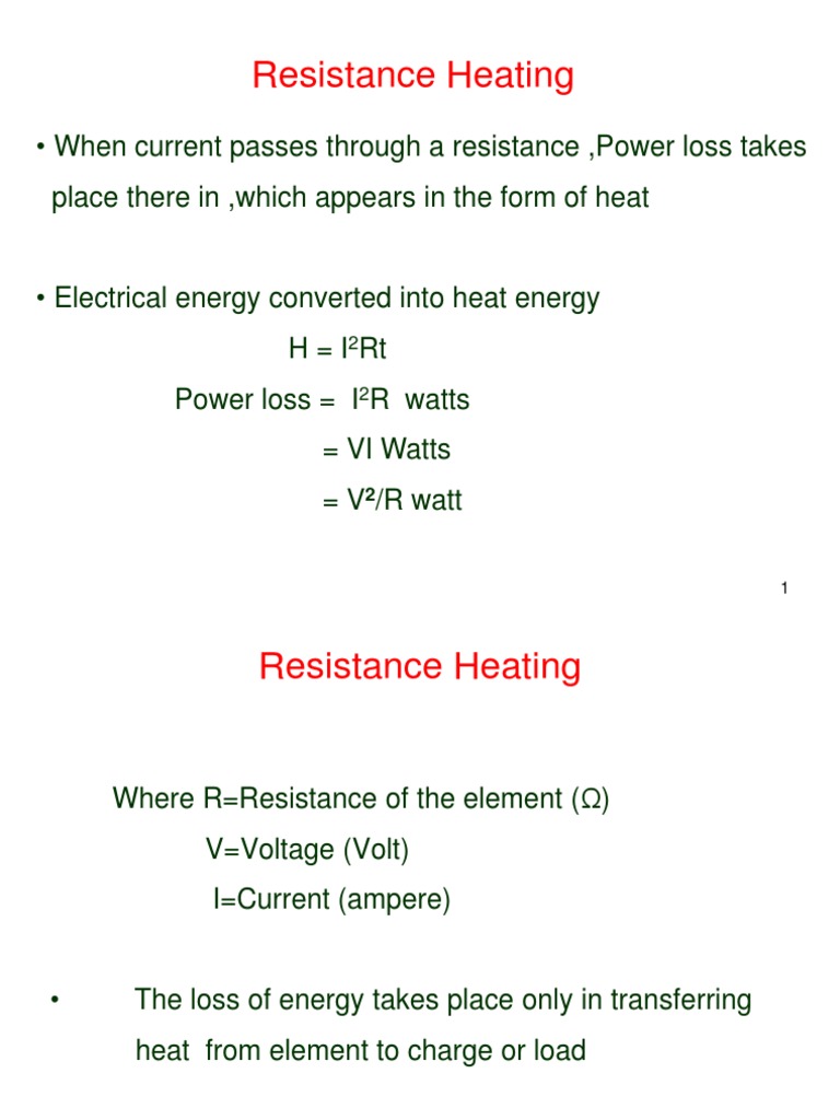 Resistance Heating Explained | PDF | Furnace | Electrical Resistance ...