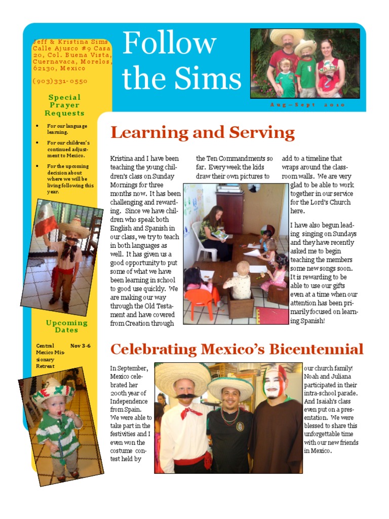 Sims Aug-Sept 2010 Newsletter | PDF | Tooth Fairy