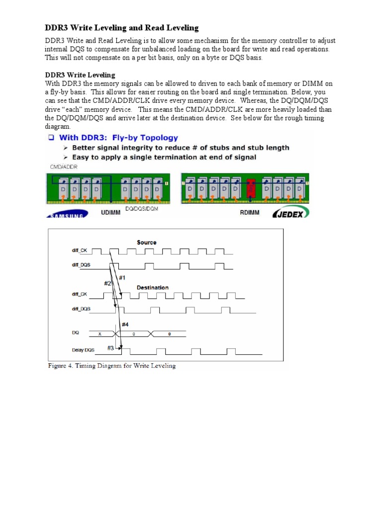 DDR3 Write and Read Leveling Mechanism | PDF | Bit | Telecommunications