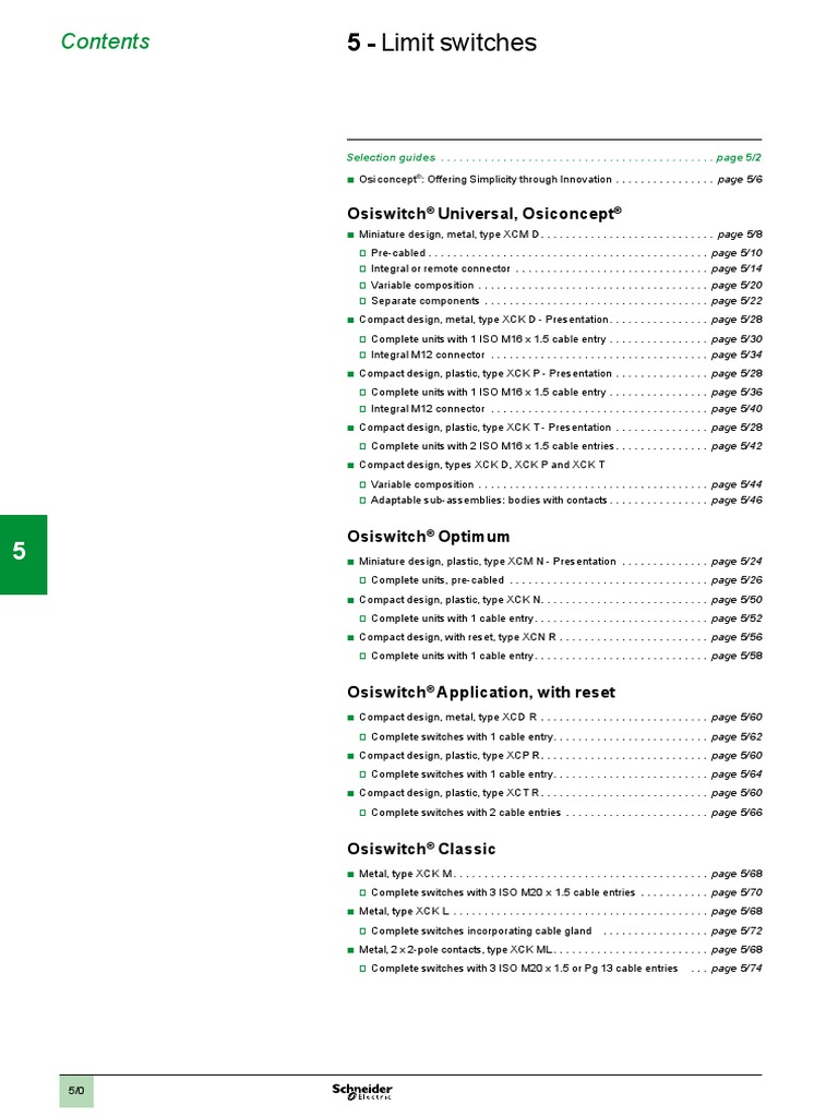 ch5 Limit Switches PDF | PDF | Electrical Connector | Switch