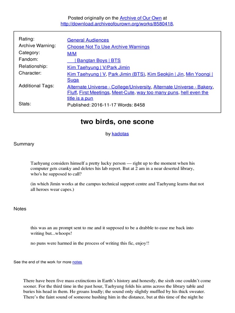 Two Birds, One Scone: Notes | PDF | Nature