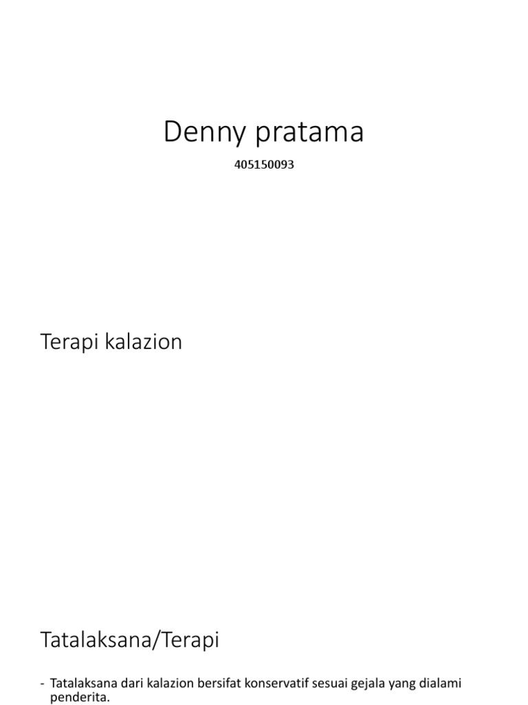 Terapi Kalazion dan Hordeolum | PDF