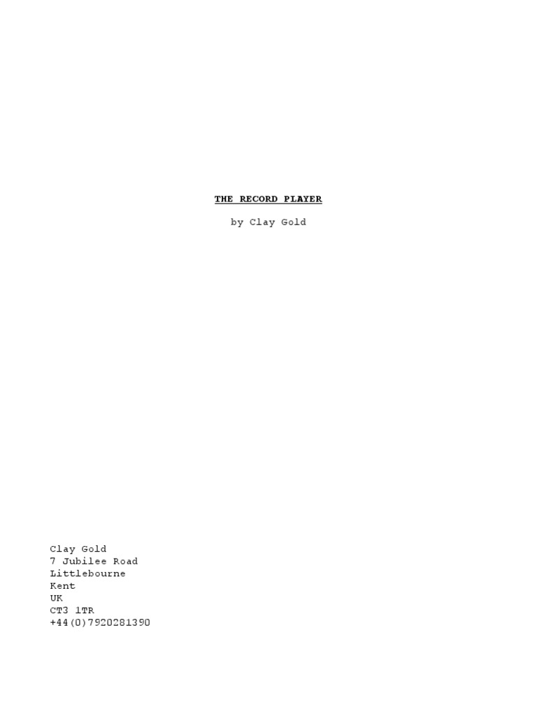 The Record Player | PDF | Nature | Leisure