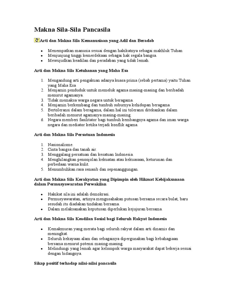 Makna Sila | PDF