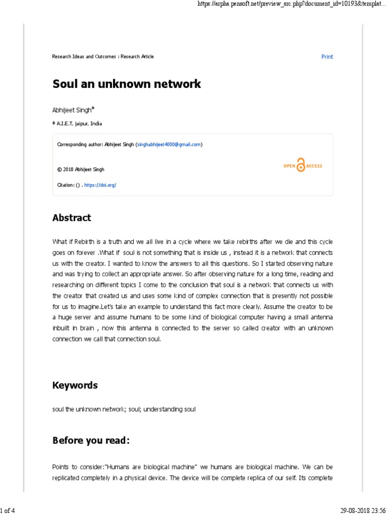 Soul | PDF | Soul | Human