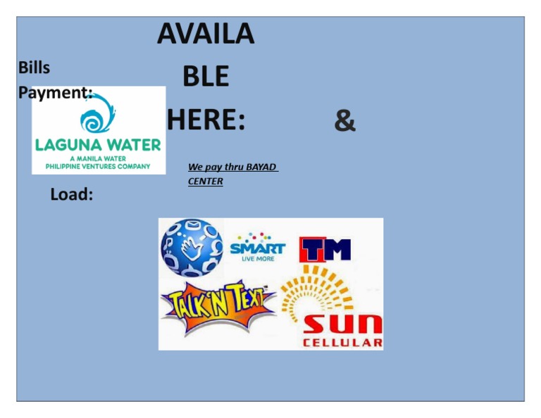 AVAILA Bills Payment via Bayad Center | PDF | Finance & Money Management