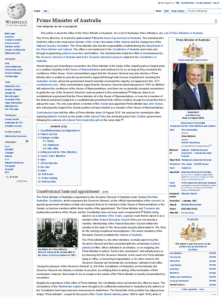 Prime | Download Free PDF | Government Of Australia | Westminster ...