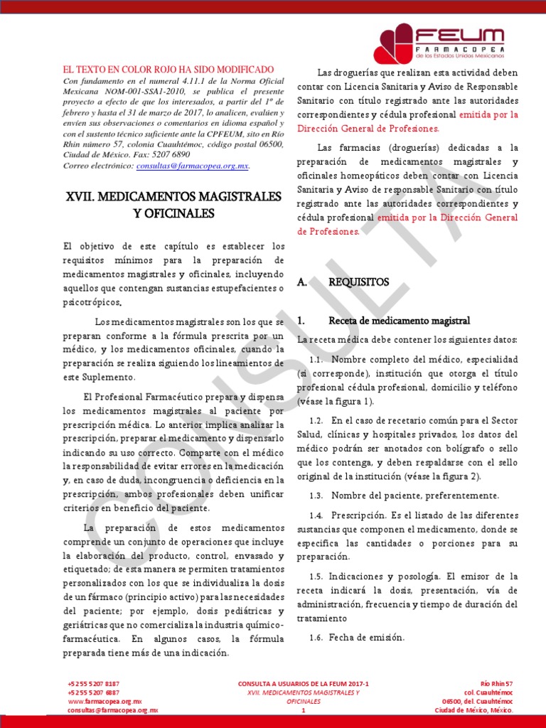 Requisitos para Medicamentos Magistrales | PDF | Farmacia ...