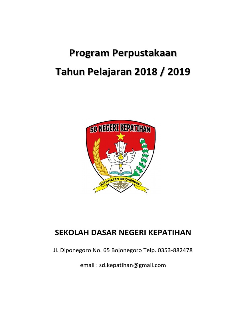 Program Perpustakaan SD 2018/19 | PDF