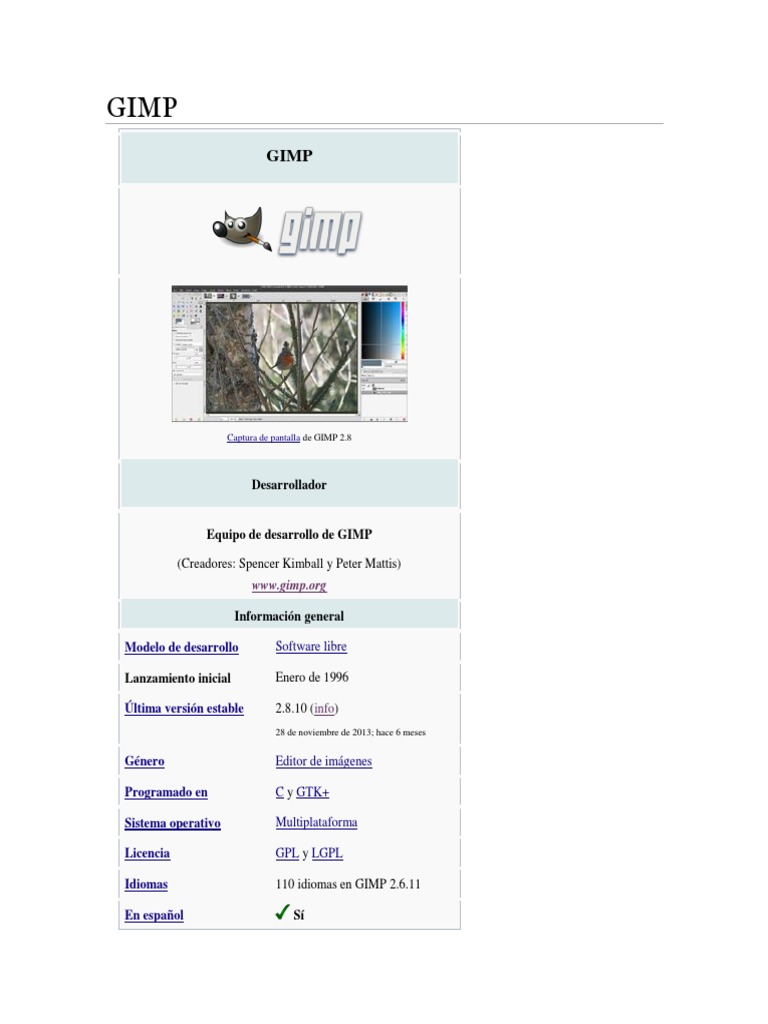 Gimp | PDF | Software libre | Software