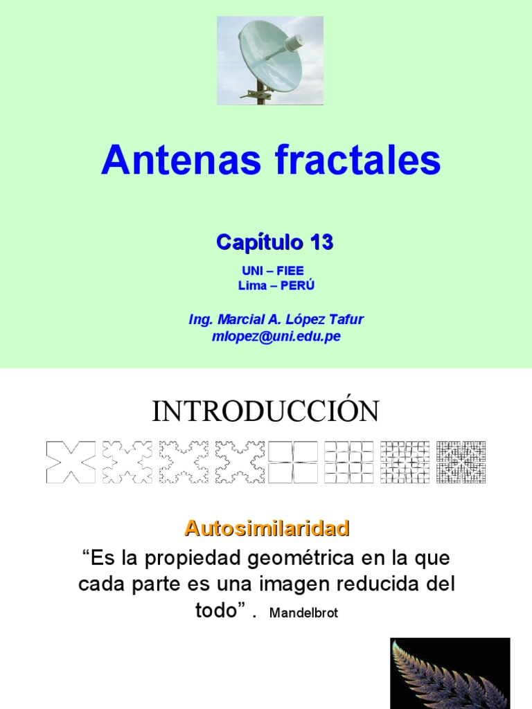 CH 13 Antenas Fractales | Descargar gratis PDF | Fractal | Antena (Radio)